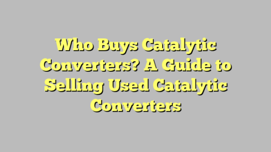 How to Remove a Catalytic Converter: A Step-by-Step Tutorial ...